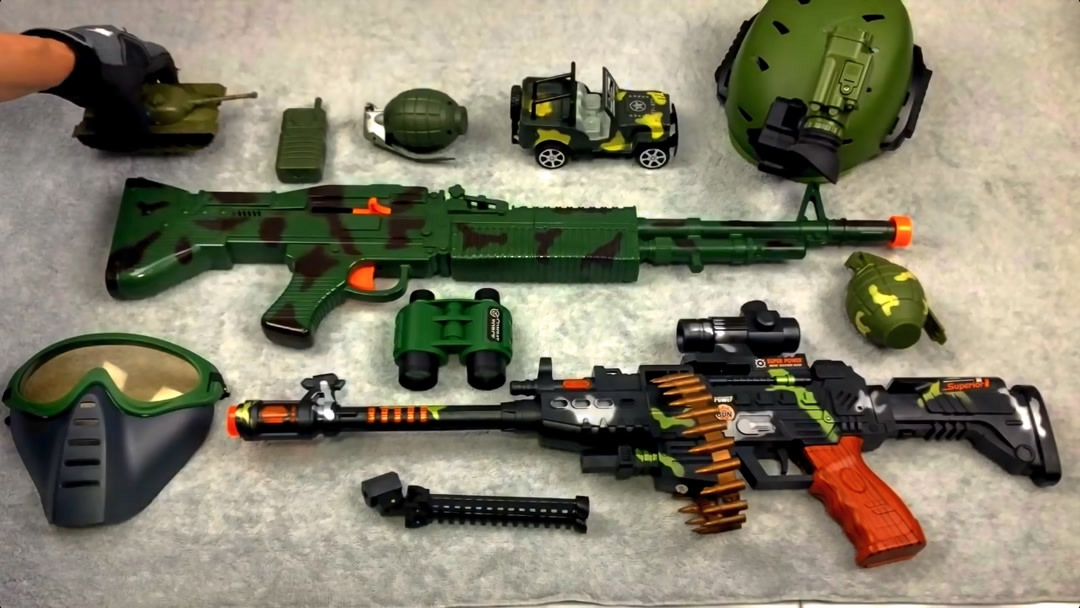 儿童玩具:美国武装部队玩具武器玩具枪盒