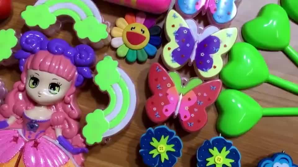 比卡丘彩泥+爱心棒彩泥+小仙女彩泥,好玩解压不粘手