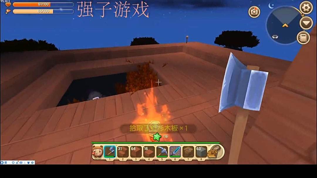 迷你世界:生存模式建造太慢,转为创造模式,直接快速完成小屋。