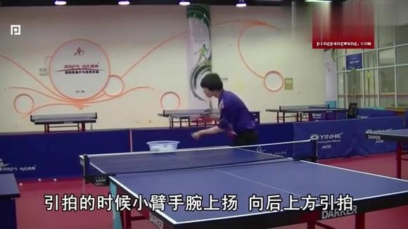 《王卉馨乒乓球教学》 侧旋发球及其接法