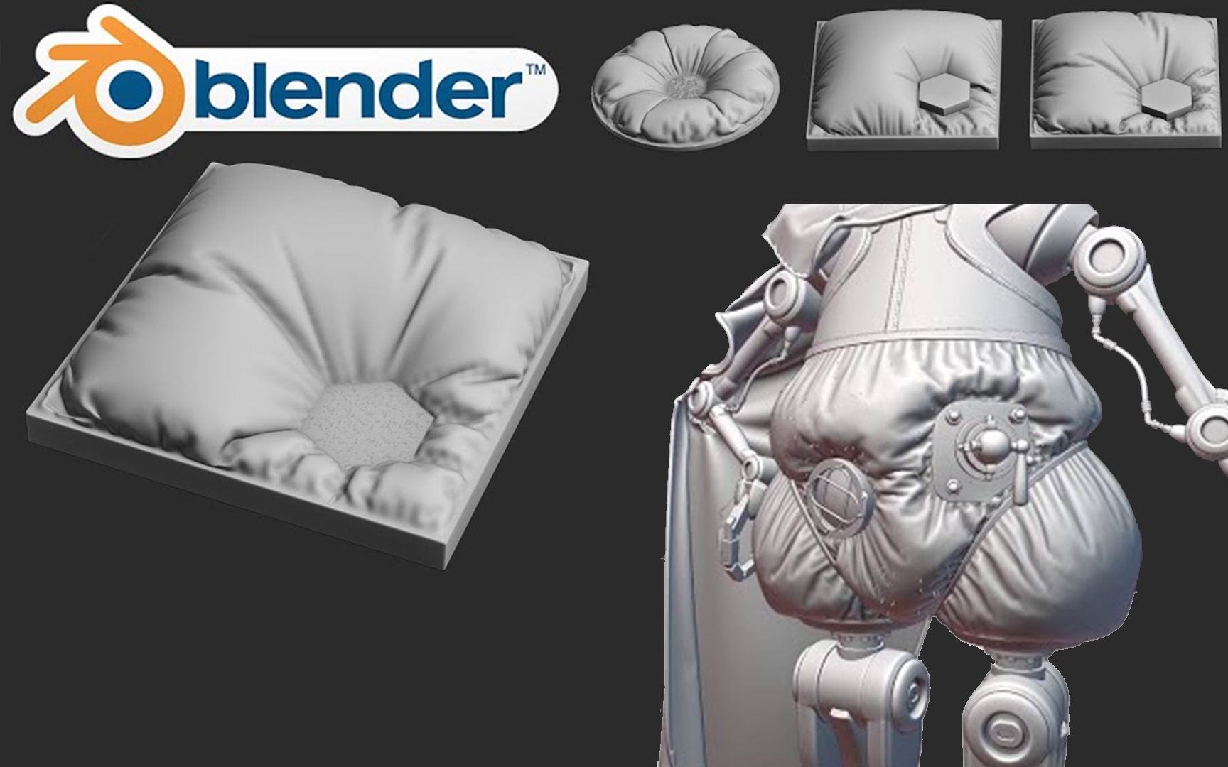 【Blender】超好用!蓬松布料及遮罩褶皱小技巧(教程+ .blend文件)