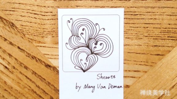 入睡难?先用画笔舒缓情绪吧:)——简笔画禅绕图样6