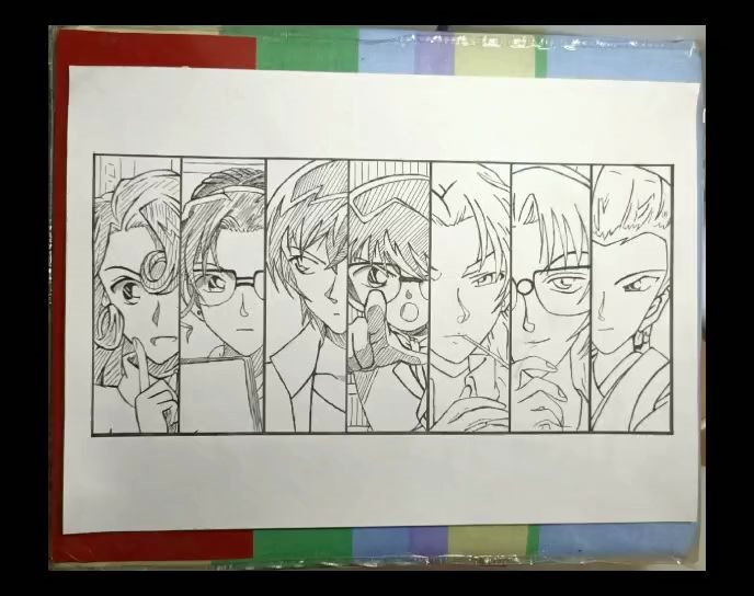 手绘 名侦探柯南手绘卡点来咯