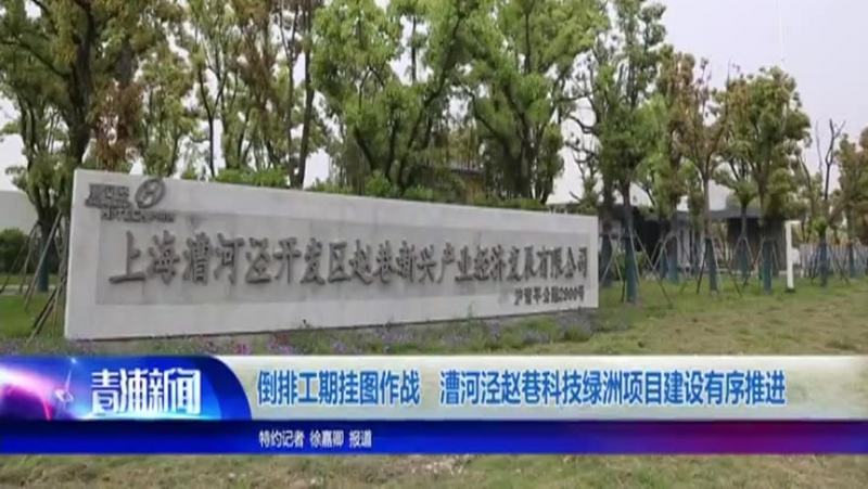 倒排工期挂图作战 漕河泾赵巷科技绿洲项目建设有序推进