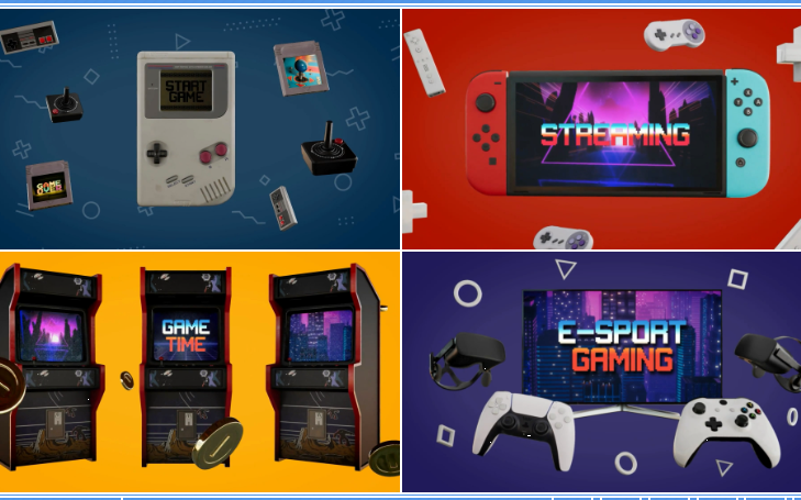 AE模板-街机xbox游戏手柄PSP特效的动态LOGO片头模板动态徽标...