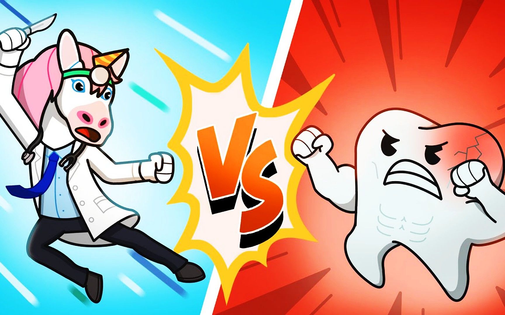 搞笑动画:紧急牙科之旅,牙医VS受伤牙齿,学习保护牙齿健康!