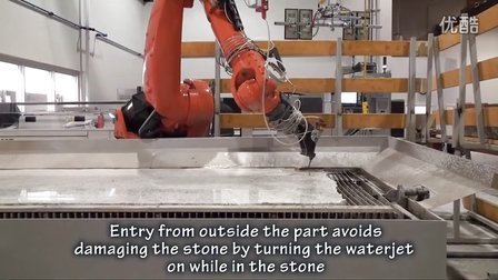 Robotmaster离线编程Kuka机器人2D水切割