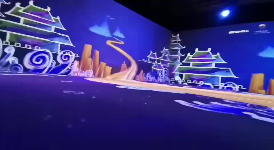 中国风复古风全息空间打造,国潮风格空间装饰布置,高端三维视频制作,...