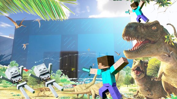 秀色解说 我的世界侏罗纪公园2第101期 新安装模组可制作刷怪笼