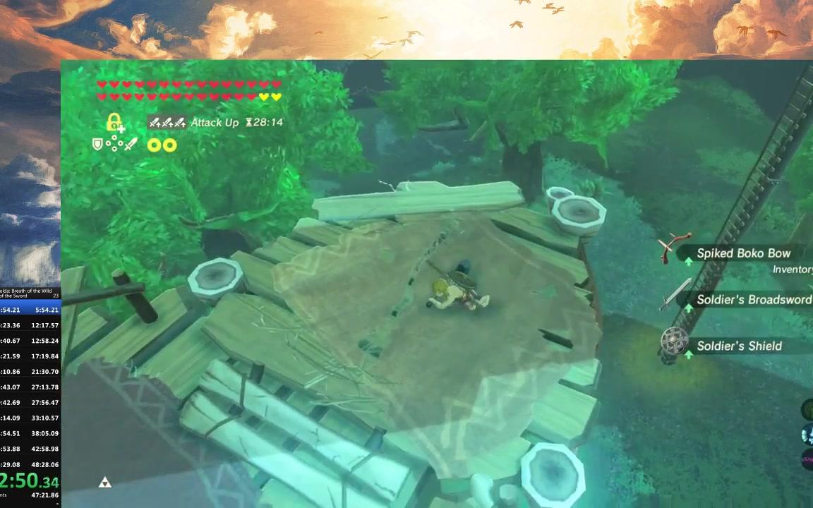 [搬运] 塞尔达 荒野之息 大师模式 剑之试炼 速通 47:38