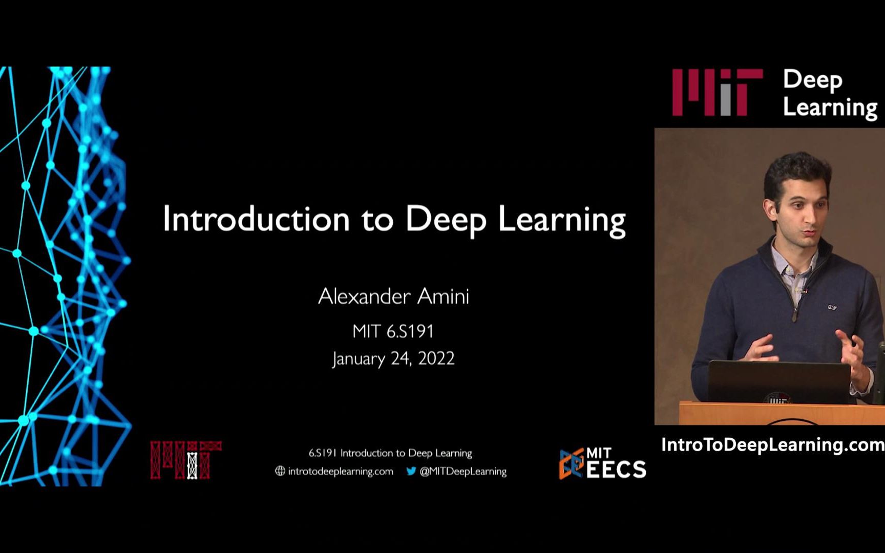 【中英双语字幕】MIT《深度学习导论》6.S191课程(2022最新)