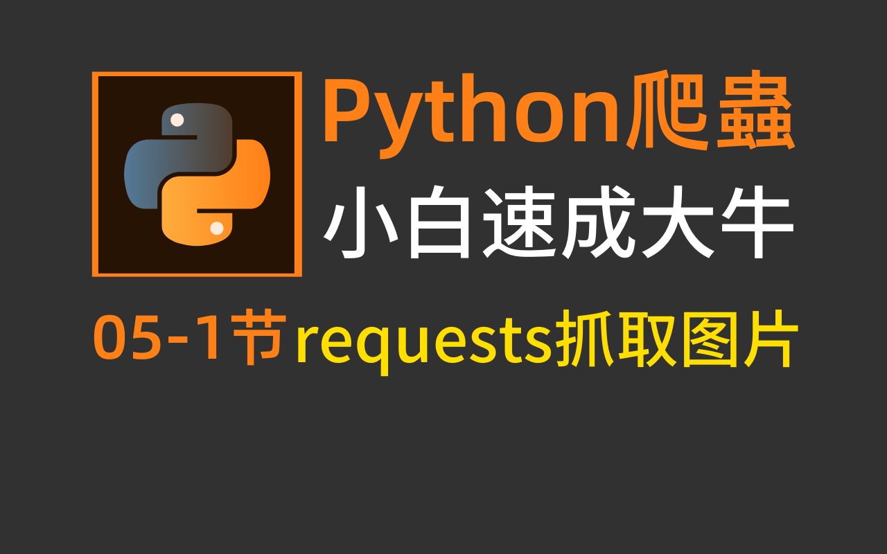 python爬虫:爬取网页图片数据,B站最详细案例讲解!