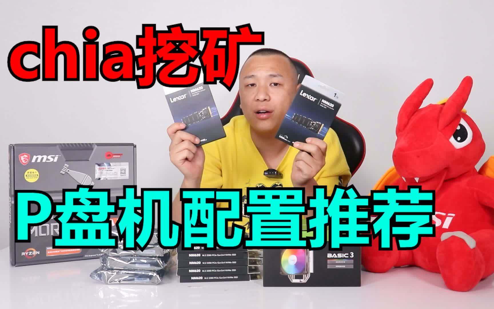 chia奇亚硬盘挖矿 人人可以赚钱!P盘机配置推荐!