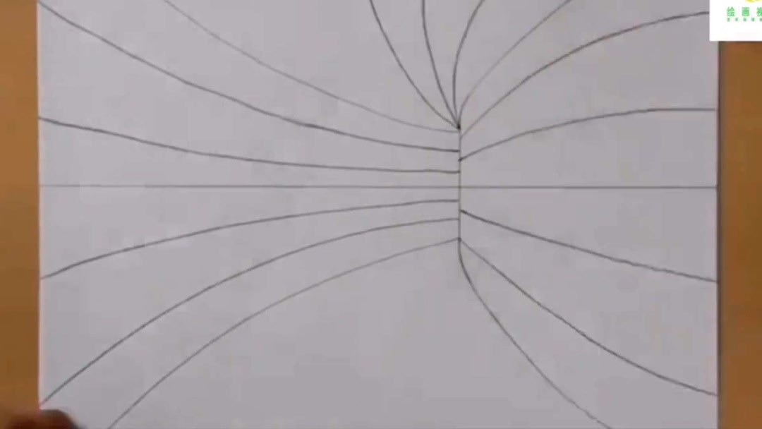 教你用一点透视法,2分钟画一张立体画,简单易学,快来临摹学习