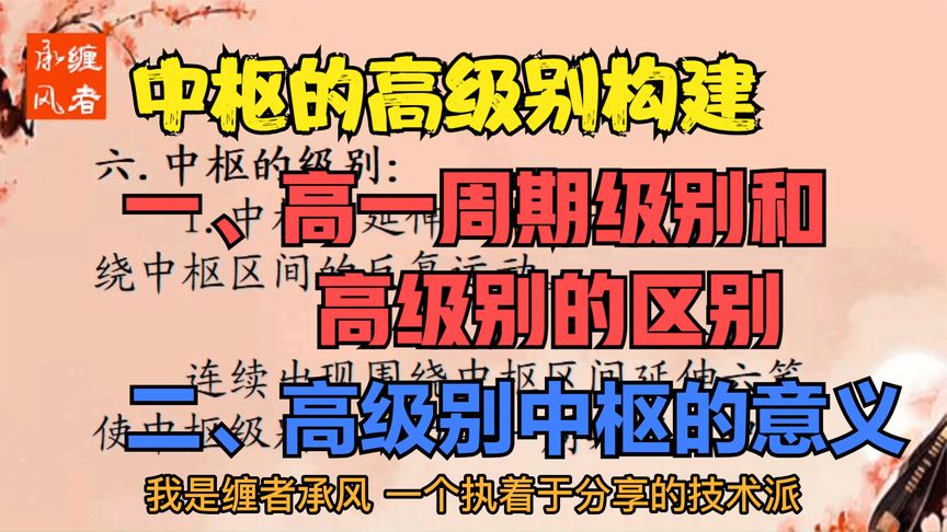 缠论第三十六课:如何构建更高级别中枢?!