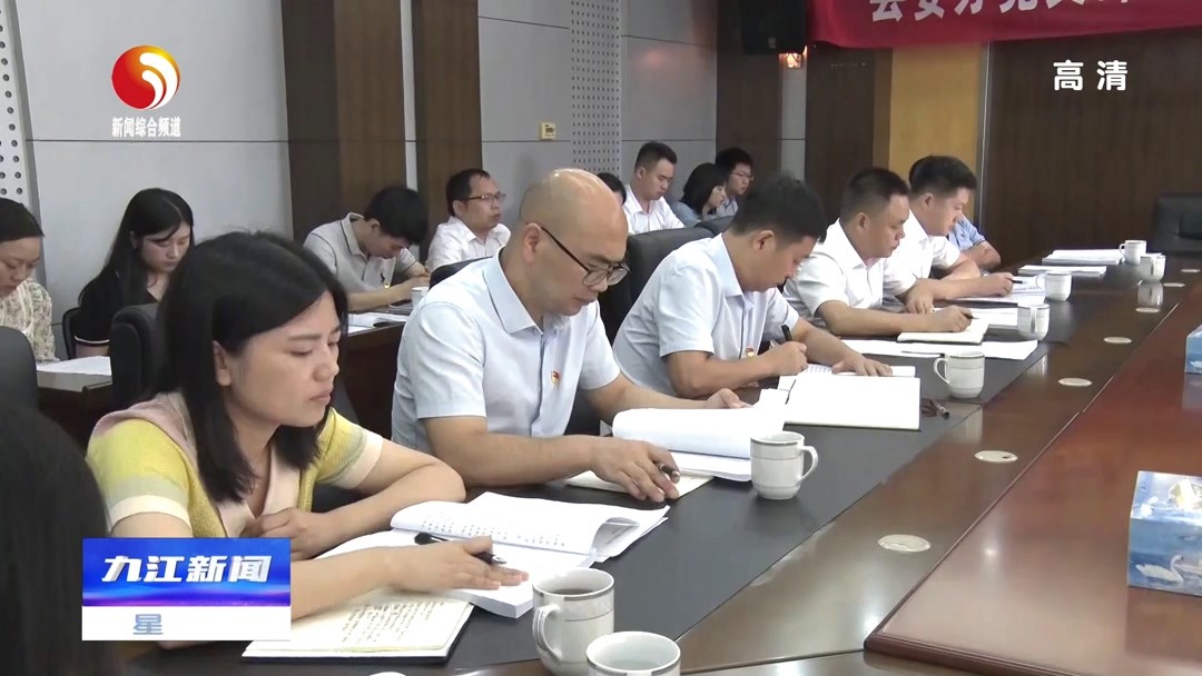   孙朝辉参加修水县委办党支部党史学习教育专题组织生活会