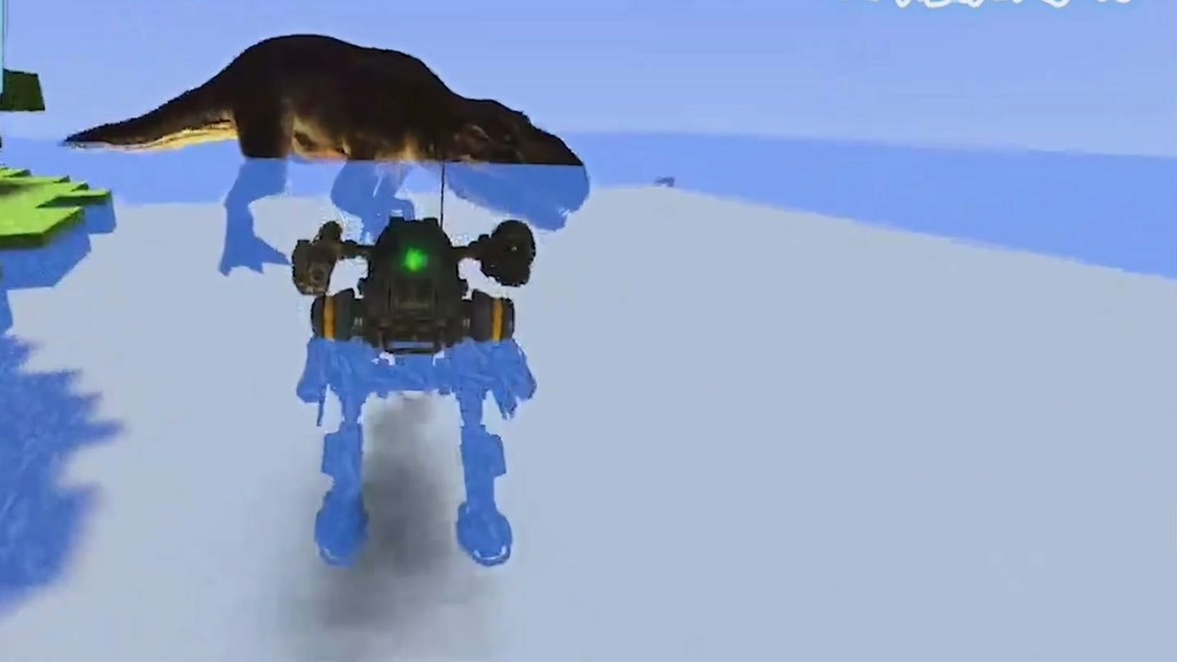 GMOD我的世界 这个机器人被恐龙摧毁了 它还能复活吗