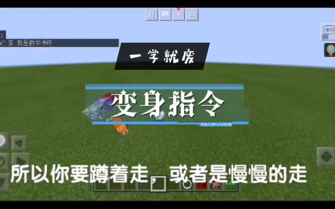 我的世界变身指令教程