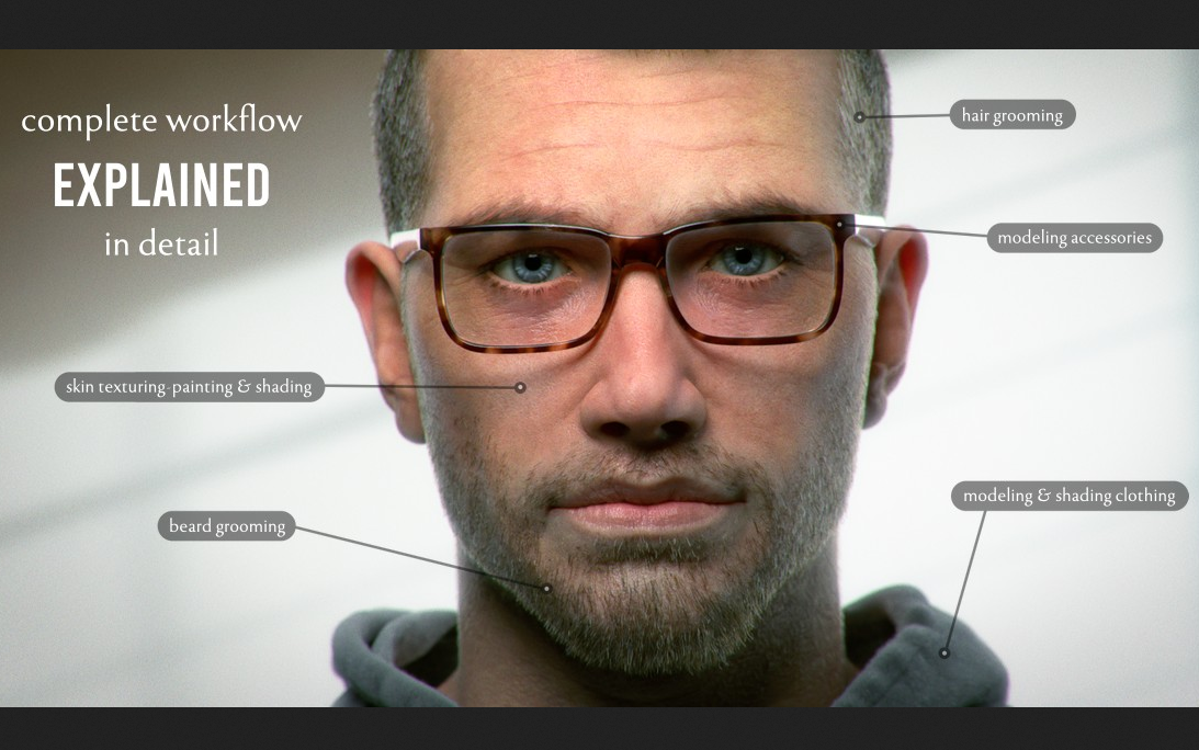 「中英字幕」Blendermarket - Blender写实级肖像制作