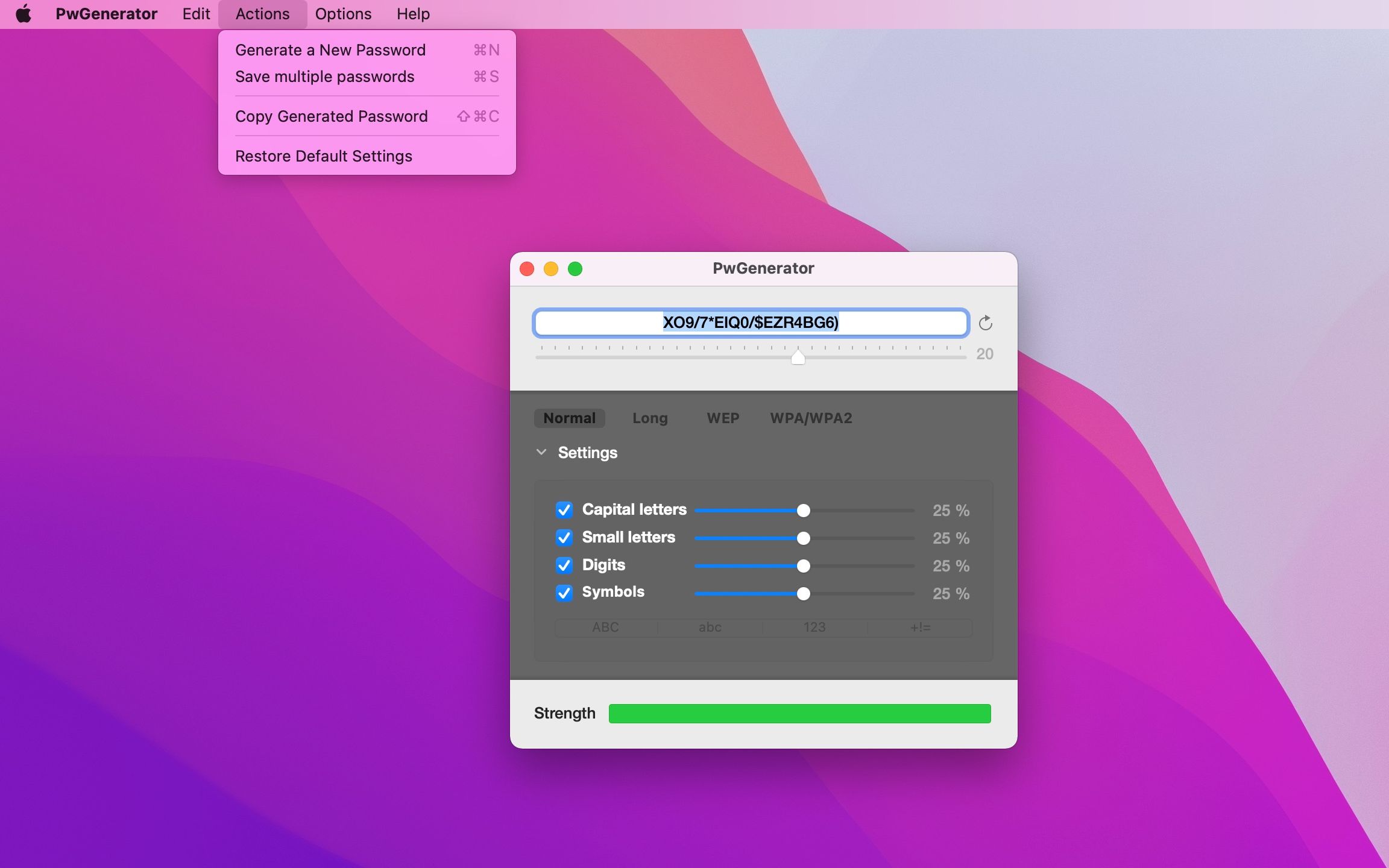 PwGenerator for Mac(高级密码生成器)