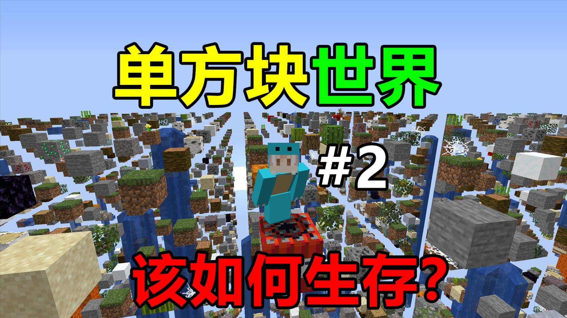 我的世界:单方块世界!连地狱都是单方块!