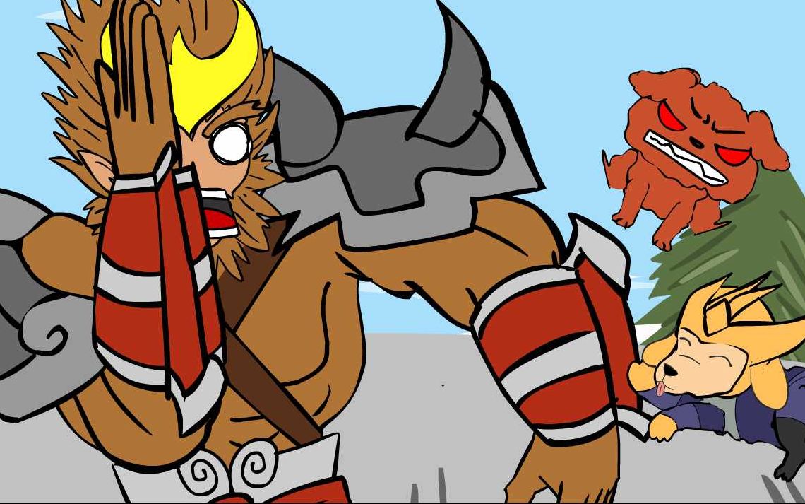 王者荣耀搞笑小动画：杨戬为了偷懒居然变成了狗