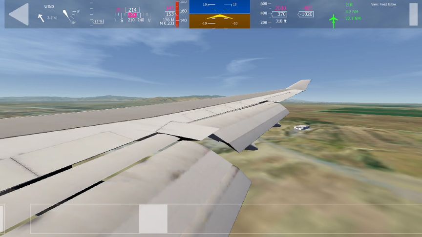模拟飞行2020汉莎航空波音747降落