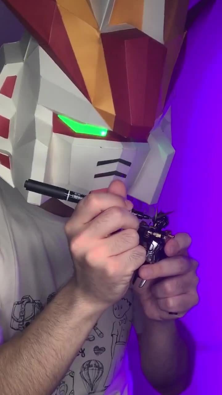 高达模型千手黑金涂装配色红异端改高达模型拼装第2期!