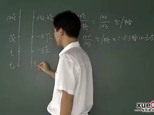 【初二物理人教版】:温度计的使用和校准例5-例6