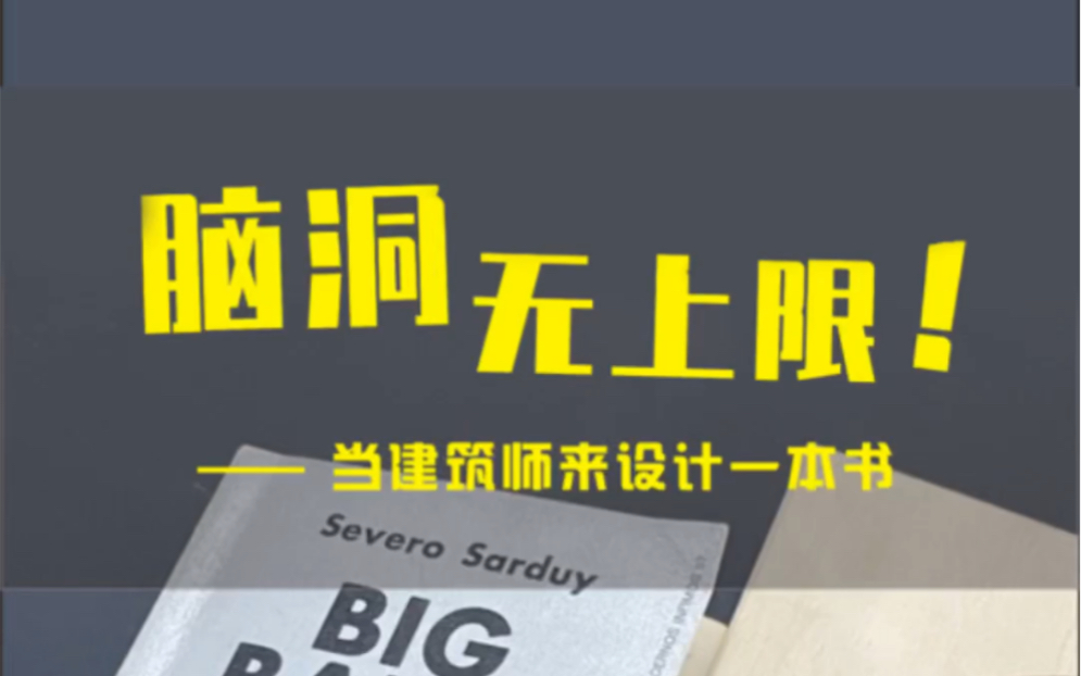 脑洞无上限!当建筑师来设计一本书～