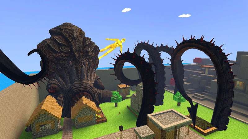 GMOD游戏巨型章鱼怪会把奥特曼的房子吃了吗?