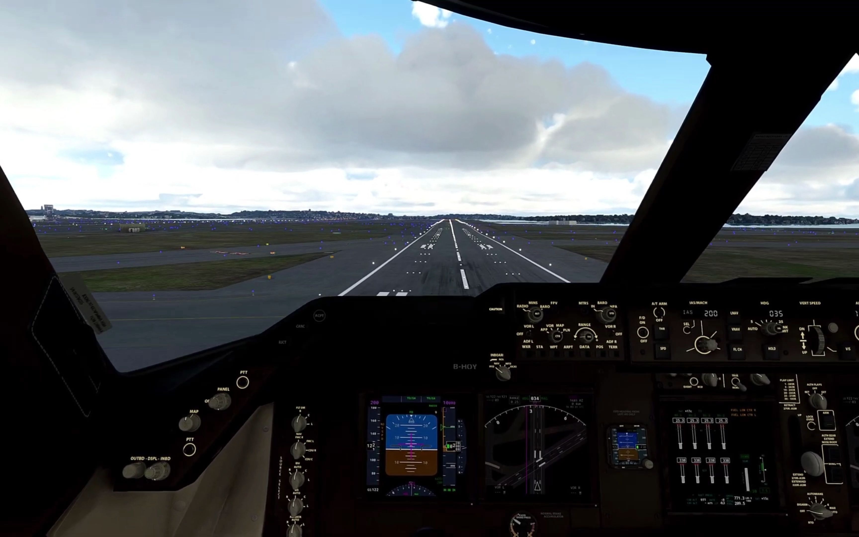 模拟飞行2020 | 波音747-8 | 落地波斯顿 | GTX 1080TI | 4K