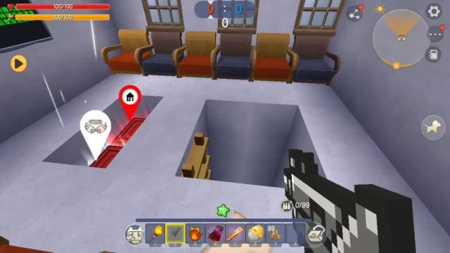 迷你世界:"吃鸡模拟器"模式新版,有空投箱,还可在空中飞行!