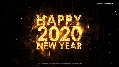 ae19122603 金粉粒子光效10秒倒计时开场动画AE模板