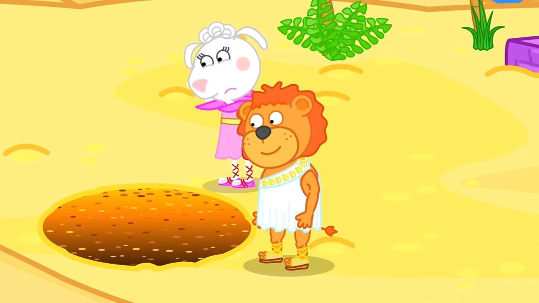 小狮子一家 第967集 沙漠探险的小狮子