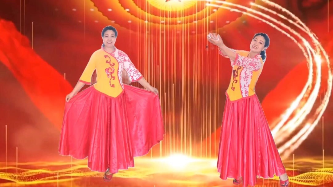 一支舞蹈,聊表辣妈爱国情《我爱你中国》