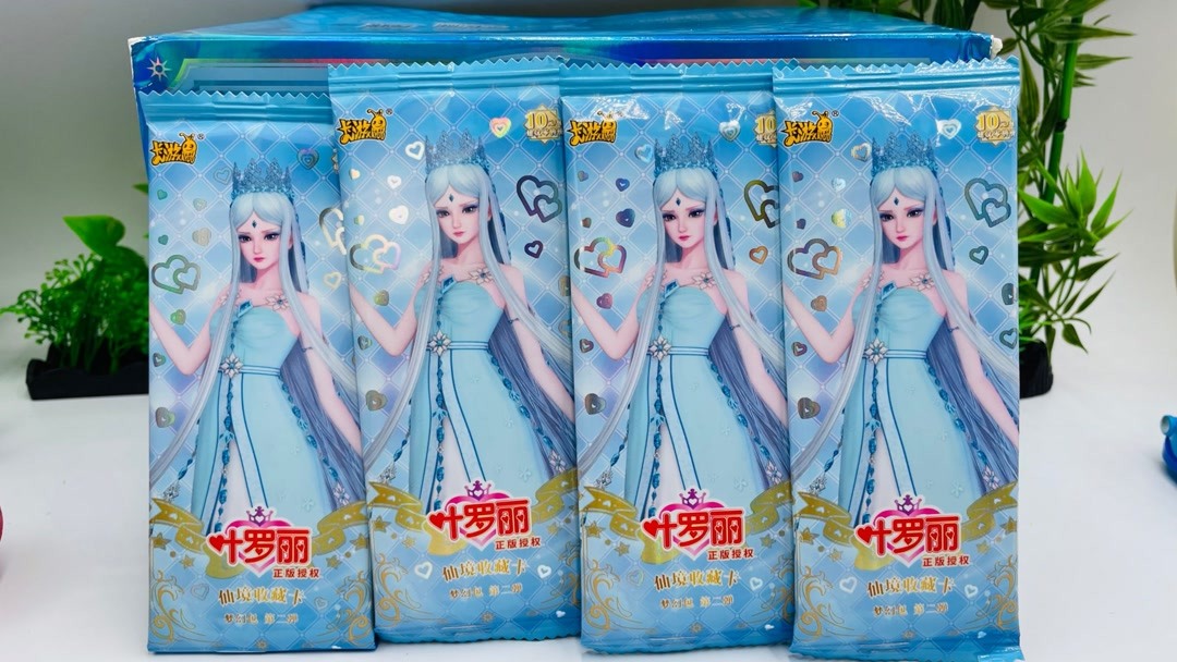 精灵梦叶罗丽10元包卡片开箱,熊二拆到稀有好卡啦!
