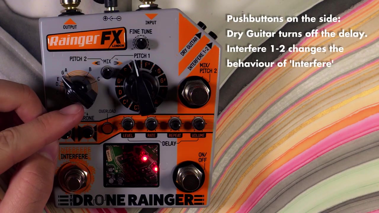 英产 Rainger FX - Drone Rainger 氛围/延时/移调 单块效果器 演示视频