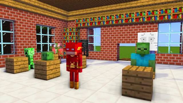 MC动画:怪物学校《投掷瓶子》,变身后的怪物们!