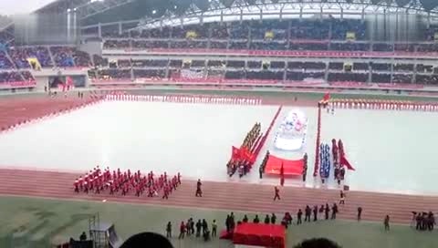 周口第二届运动会开幕式(入场仪式)