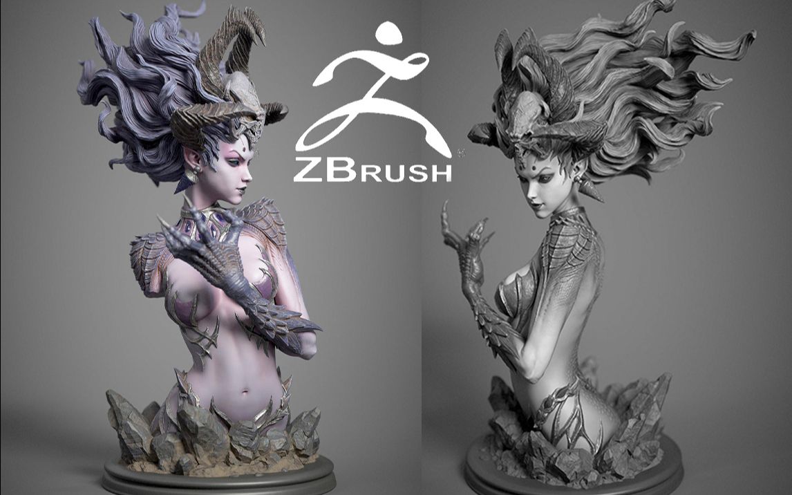 【zbrush雕刻】次世代角色建模,ZB人体结构教学,zbrush新手练习必学...