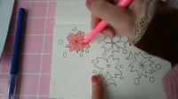 漂亮的樱花简笔画,简单的手帐小素材
