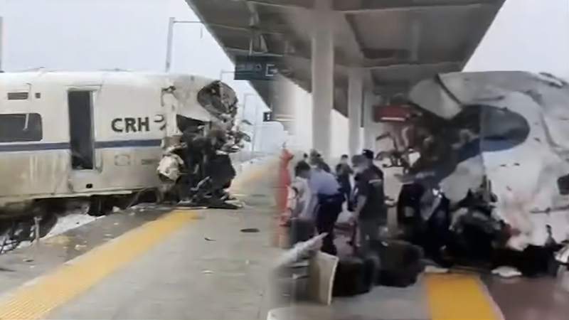 D2809次旅客列车在贵州榕江站撞上泥石流脱线,动车司机不幸死亡