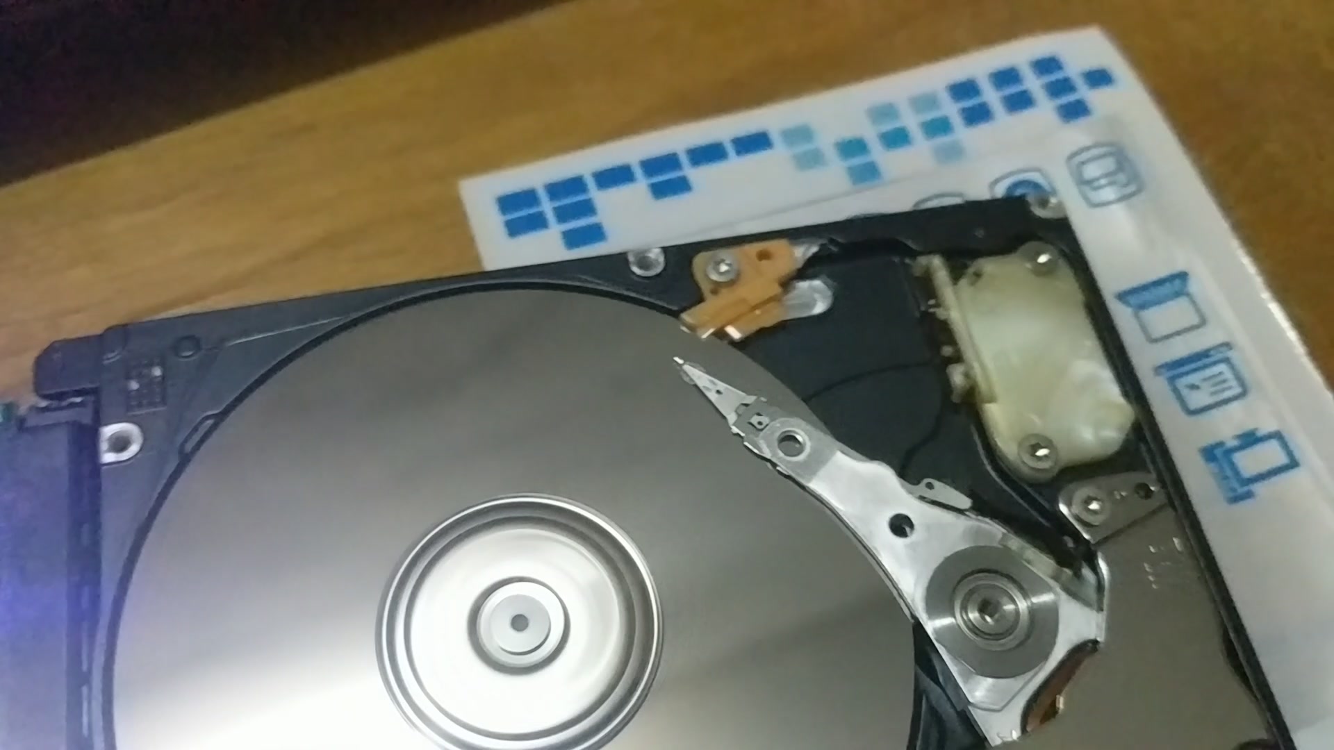 笔记本硬盘开瓢运行
