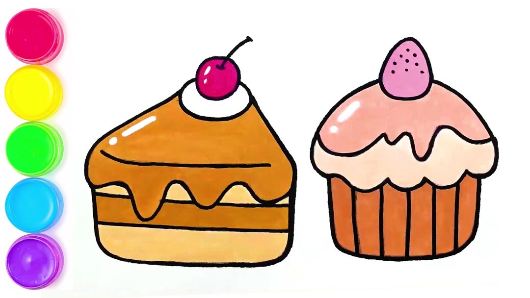 绘画系列,怎样画蛋糕?