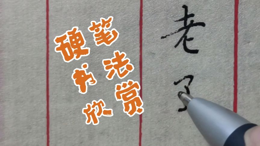 欣赏与众不同的硬笔书法《道德经》第九章
