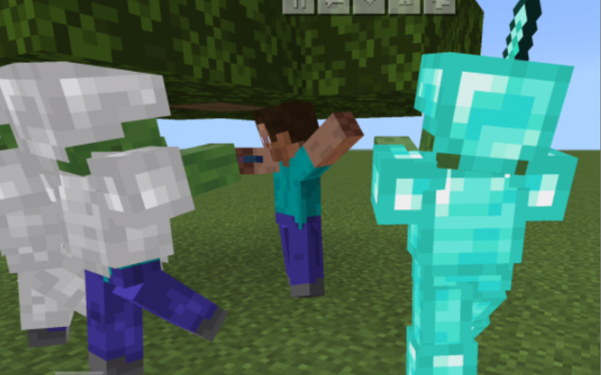 当一个游戏区up尝试做mc定格动画(因为是第一次做,所以技术不好)...