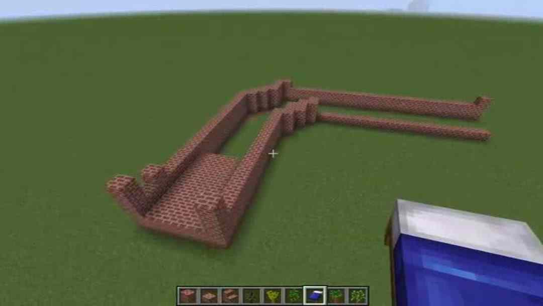 我的世界:这个长城真的是太难了,我们还是接着造城堡吧!