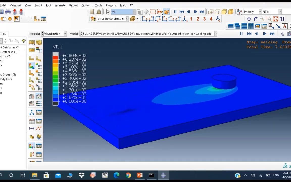 基于abaqus的CEL方法的搅拌摩擦焊模拟