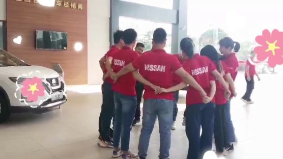 #开心工作快乐生活 #最美汽车人 晨会互动 开启美好的一天